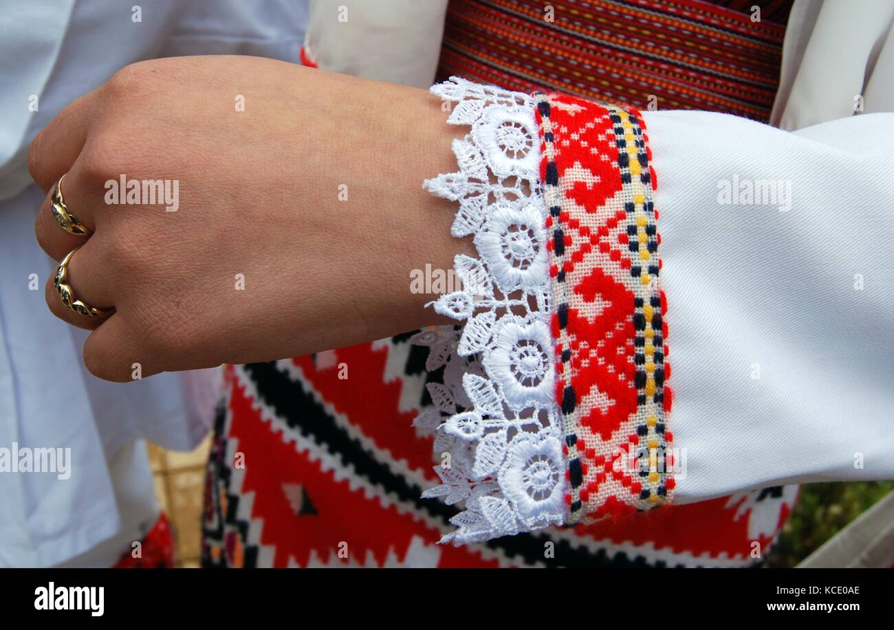 Picture of a Traditional macedonian costume, details Stock Photo - Alamy