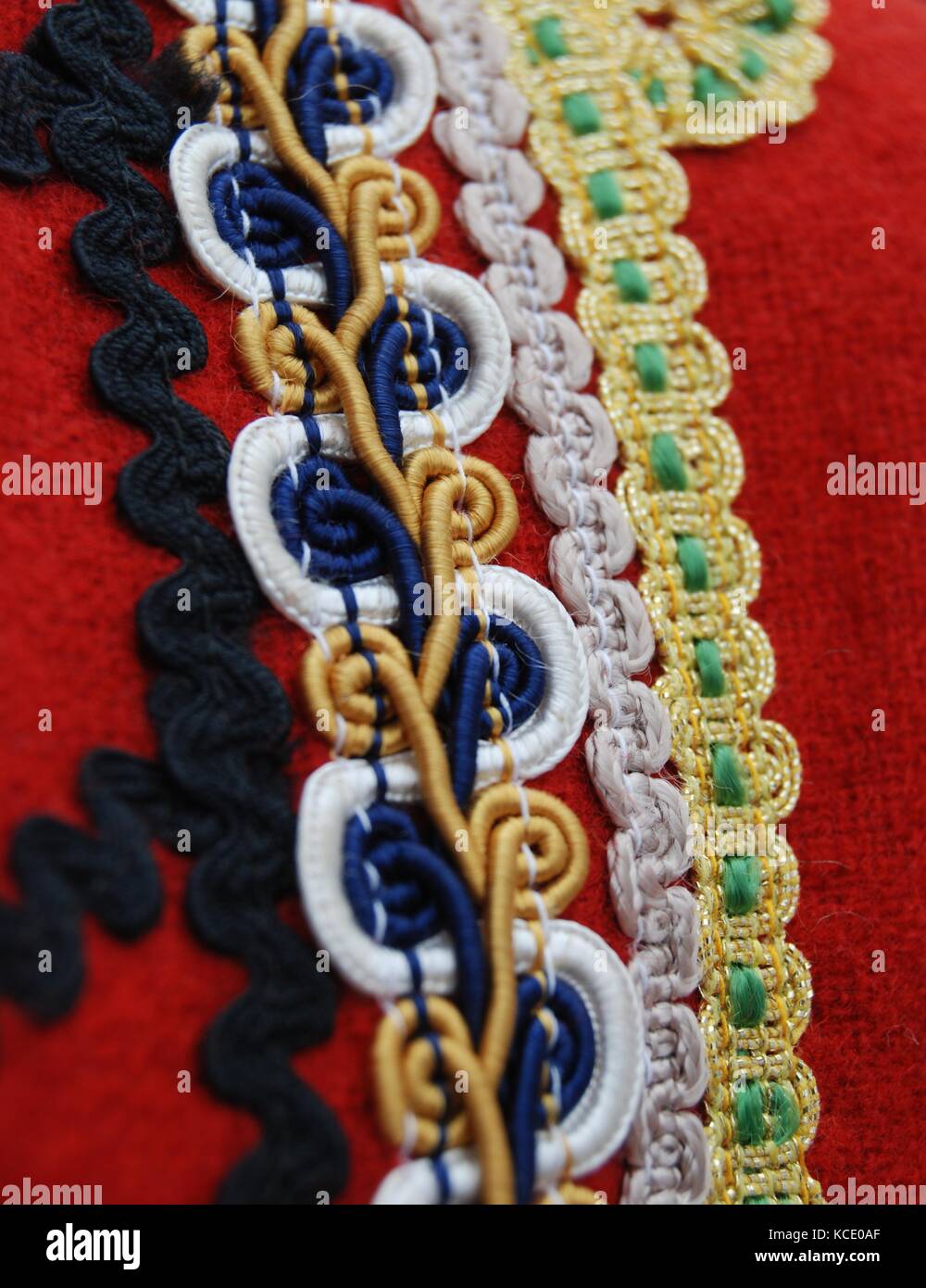 Picture of a Traditional macedonian costume, details Stock Photo - Alamy