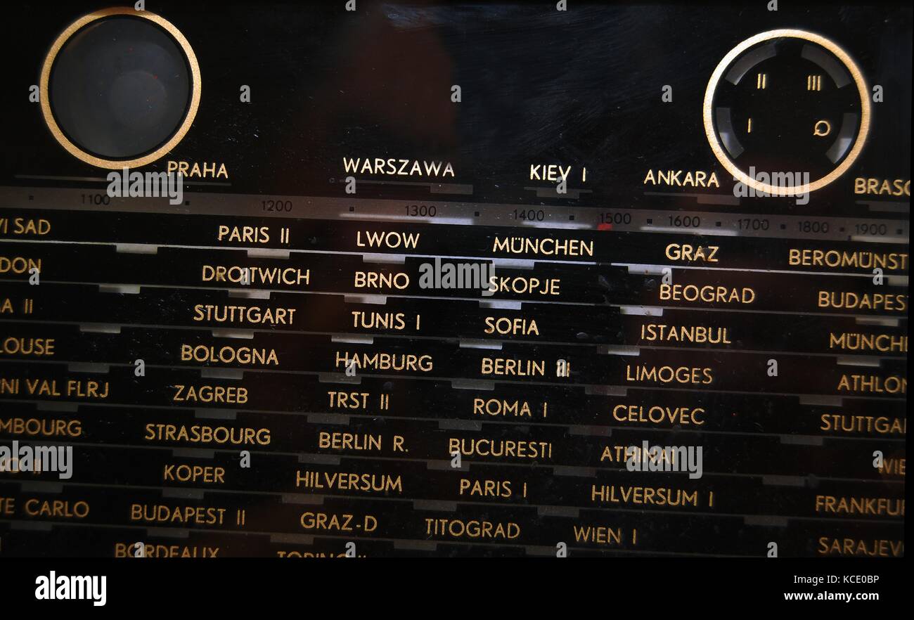 Vintage radio, picture of a Stock Photo - Alamy