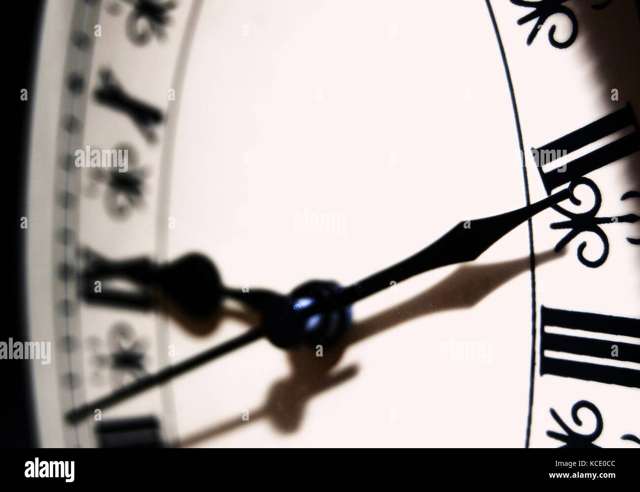 picture of an Old wall clock , macro Stock Photo - Alamy