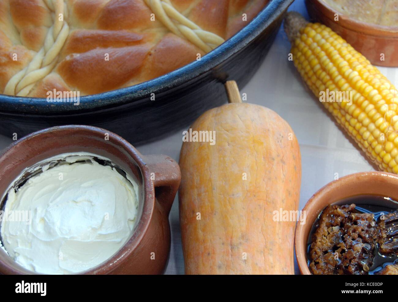Traditional macedonian and balkans food,picture of a Stock Photo - Alamy