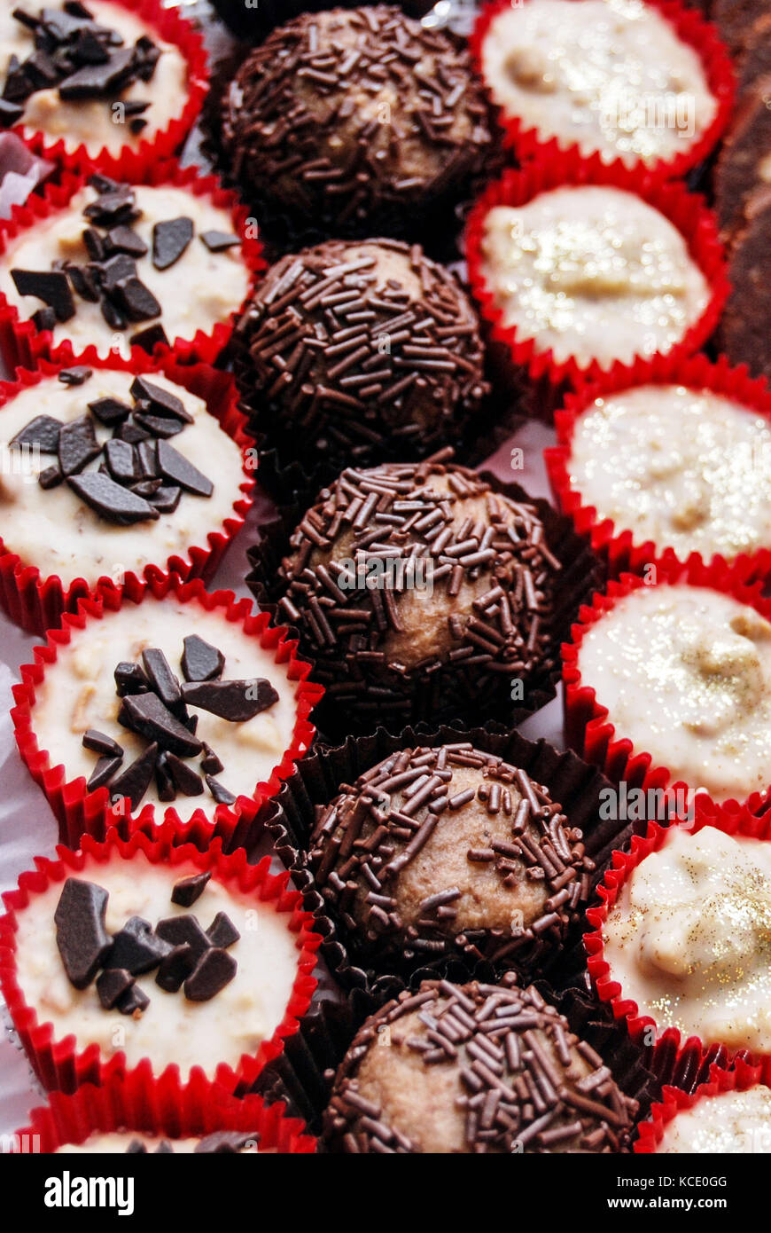 Picture of Assortment chocolate praline sweets Stock Photo - Alamy
