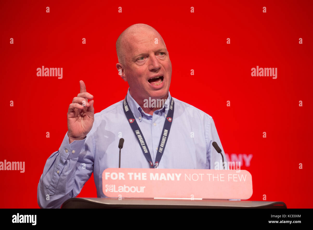 Matt Wrack, General secretary of The Fire Brigades Union, gives his ...
