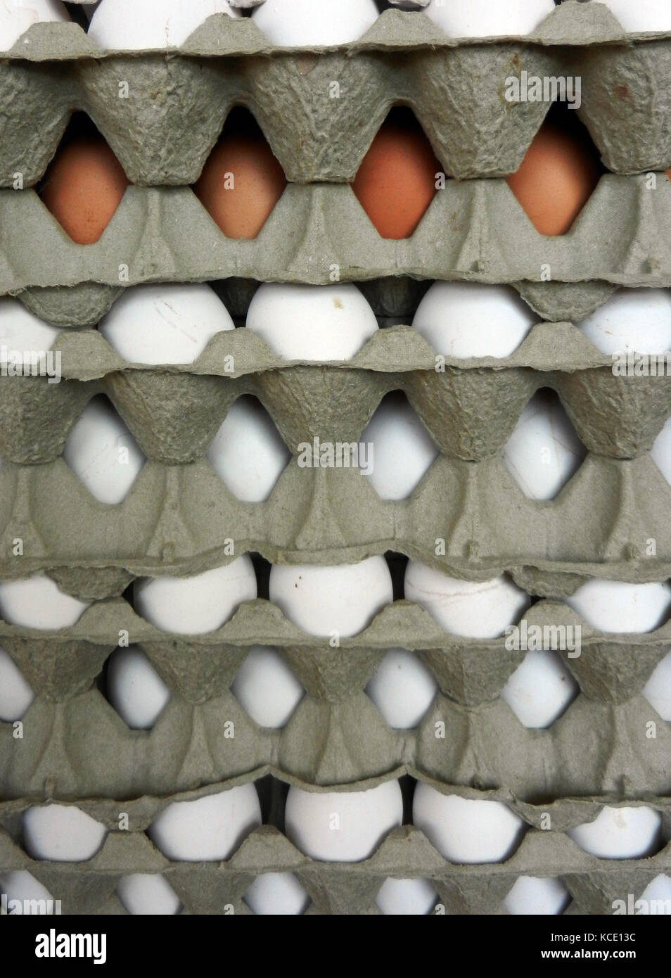 picture of fresh eggs in box for sale at a market Stock Photo - Alamy