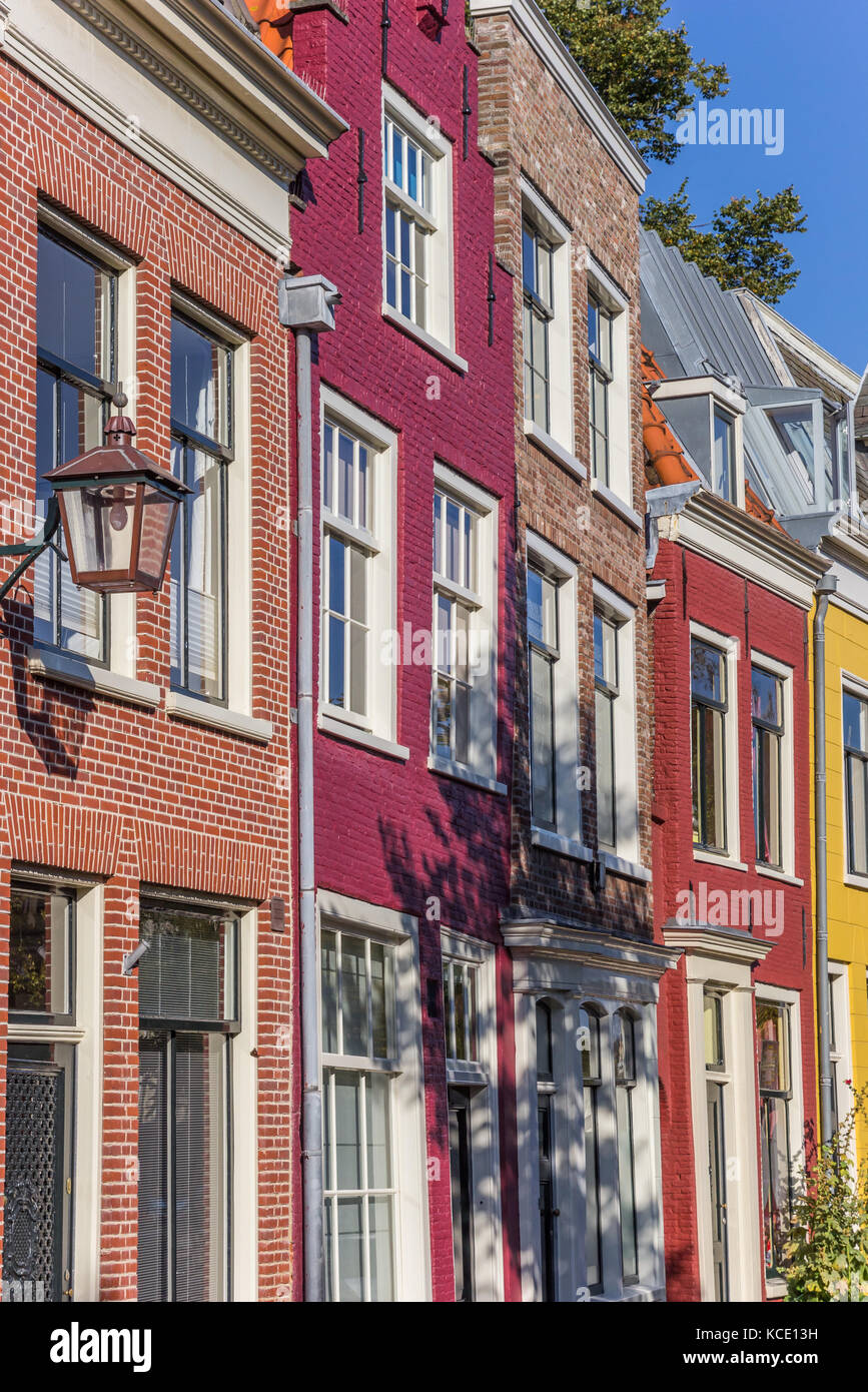 Colorful houses in the historic center of Haarlem, Netherlands Stock ...