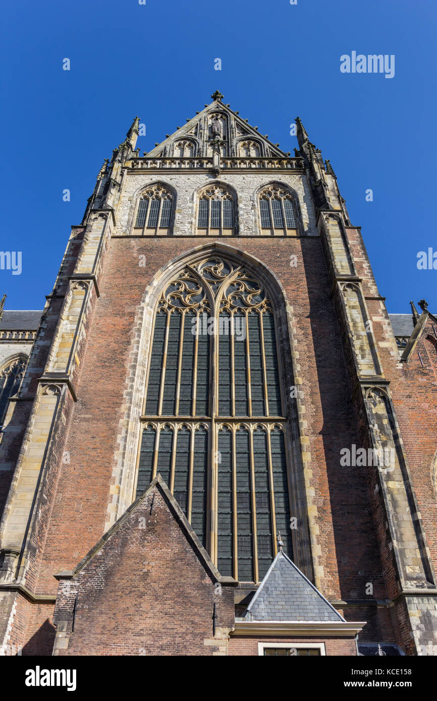 Gothic window of th St. Bavo church in Haarlem, Netherlands Stock Photo ...