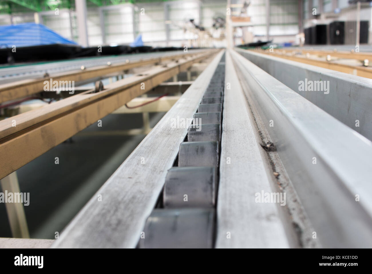 Conveyor in the production line of the factory Stock Photo - Alamy