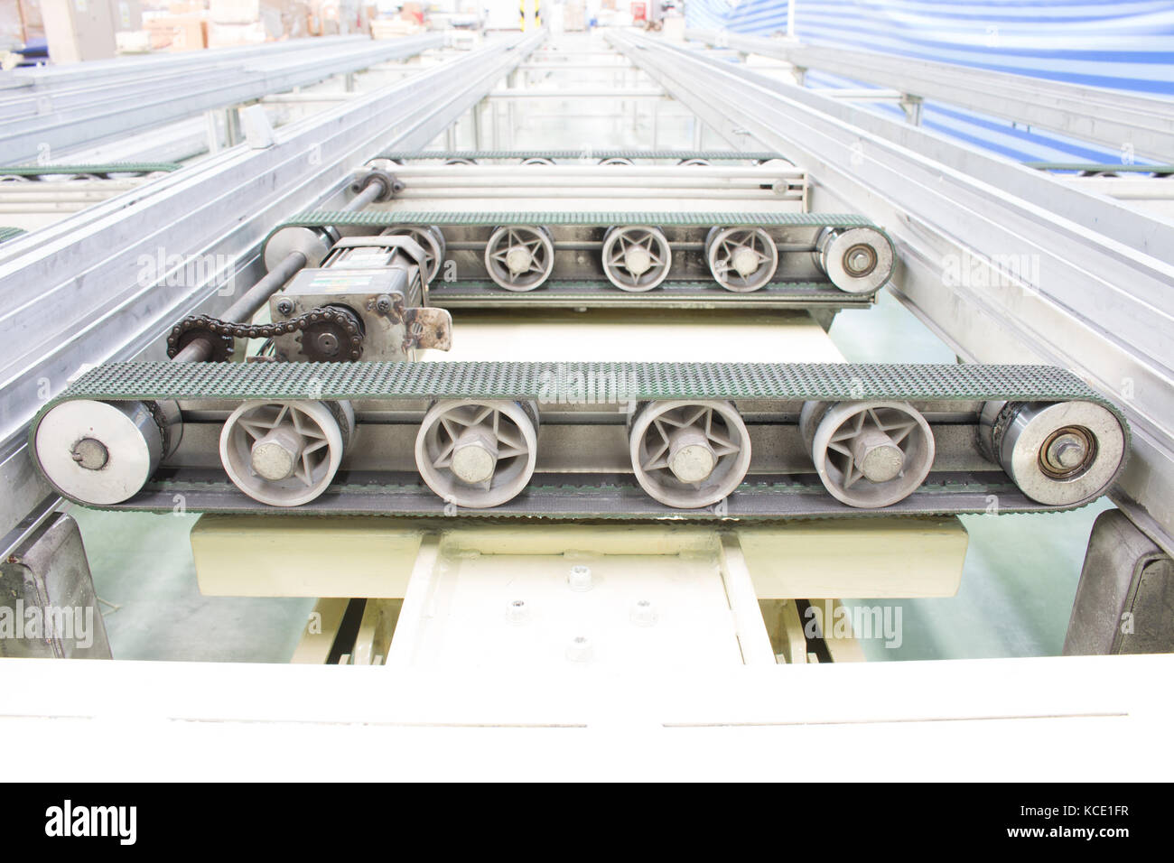 The Wheel Conveyor Small / Short, at industry Stock Photo - Alamy