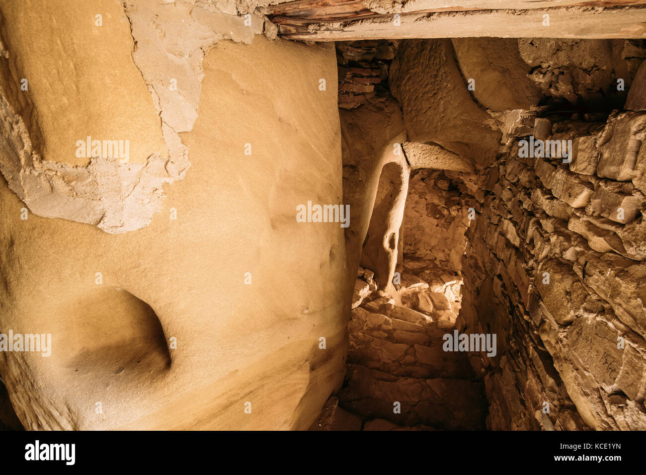 Sagarejo Municipality, Kakheti Region, Georgia. Cave In Ancient Rock ...