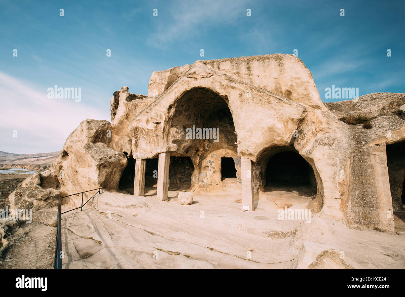 Uplistsikhe, Shida Kartli Region, Georgia. Theateron In Famous Landmark ...