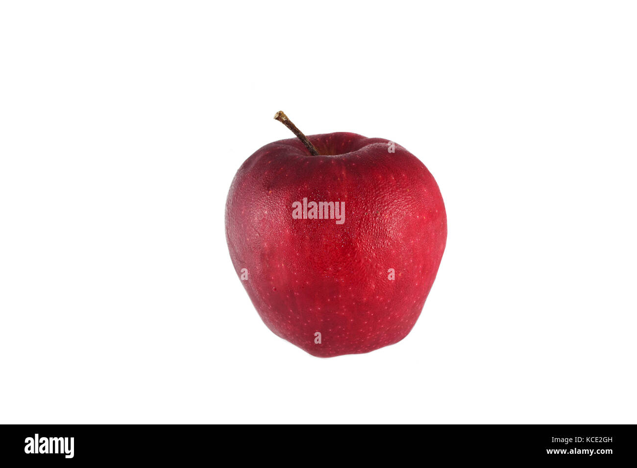 Ripe red apple. Isolated on a white background Stock Photo - Alamy