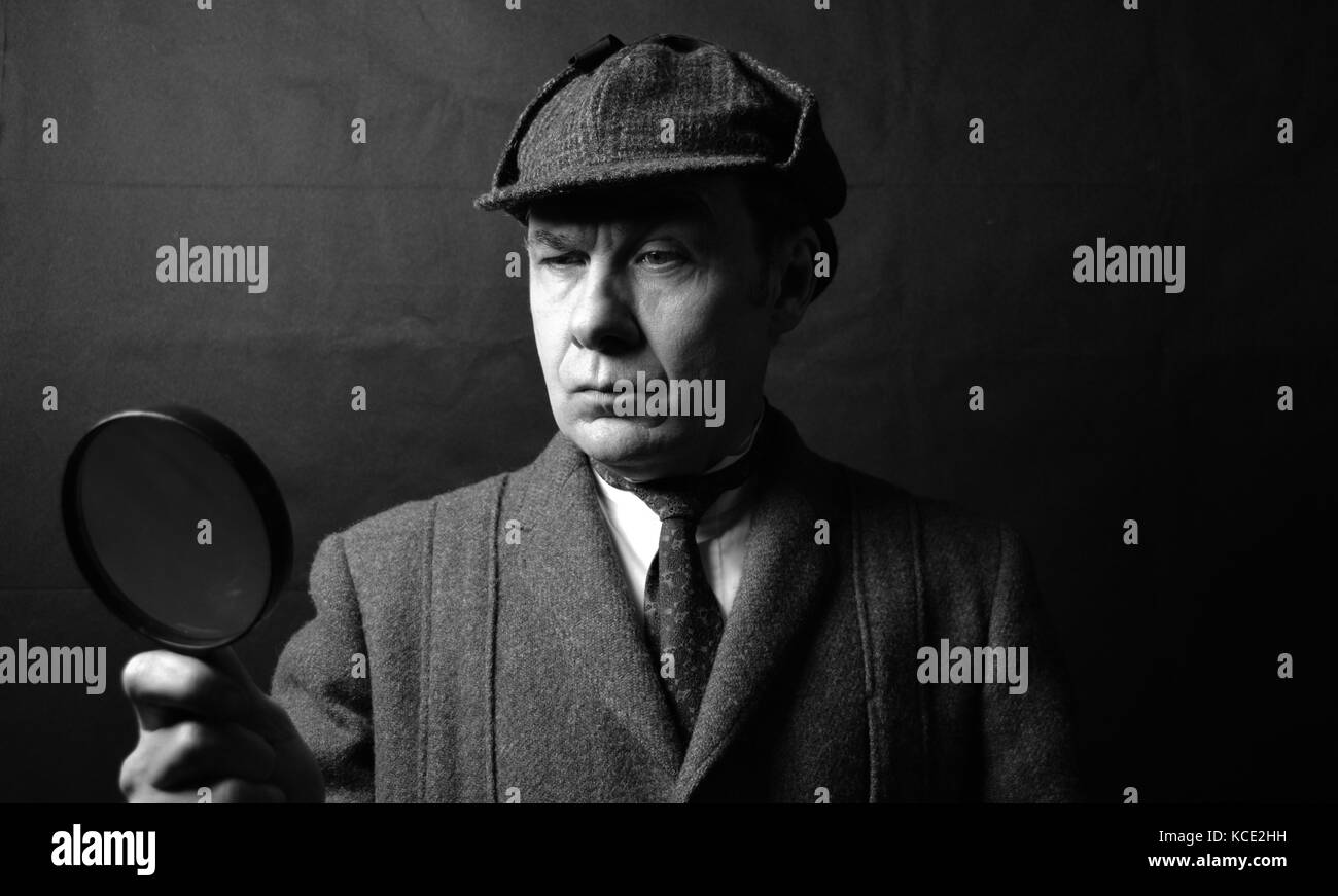 Old man sherlock Black and White Stock Photos & Images - Alamy