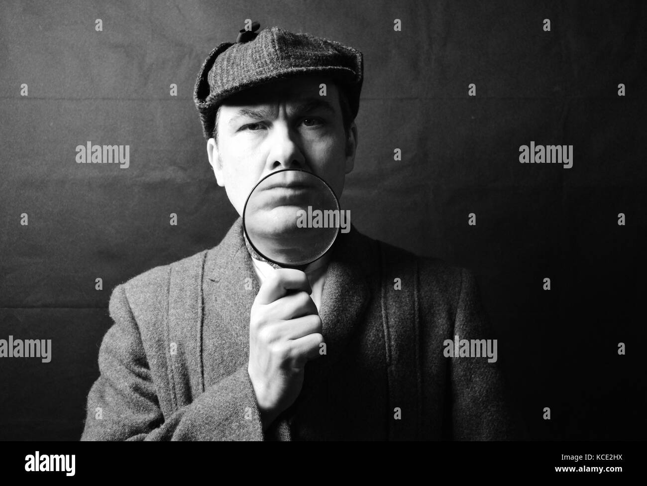 Old man sherlock Black and White Stock Photos & Images - Alamy