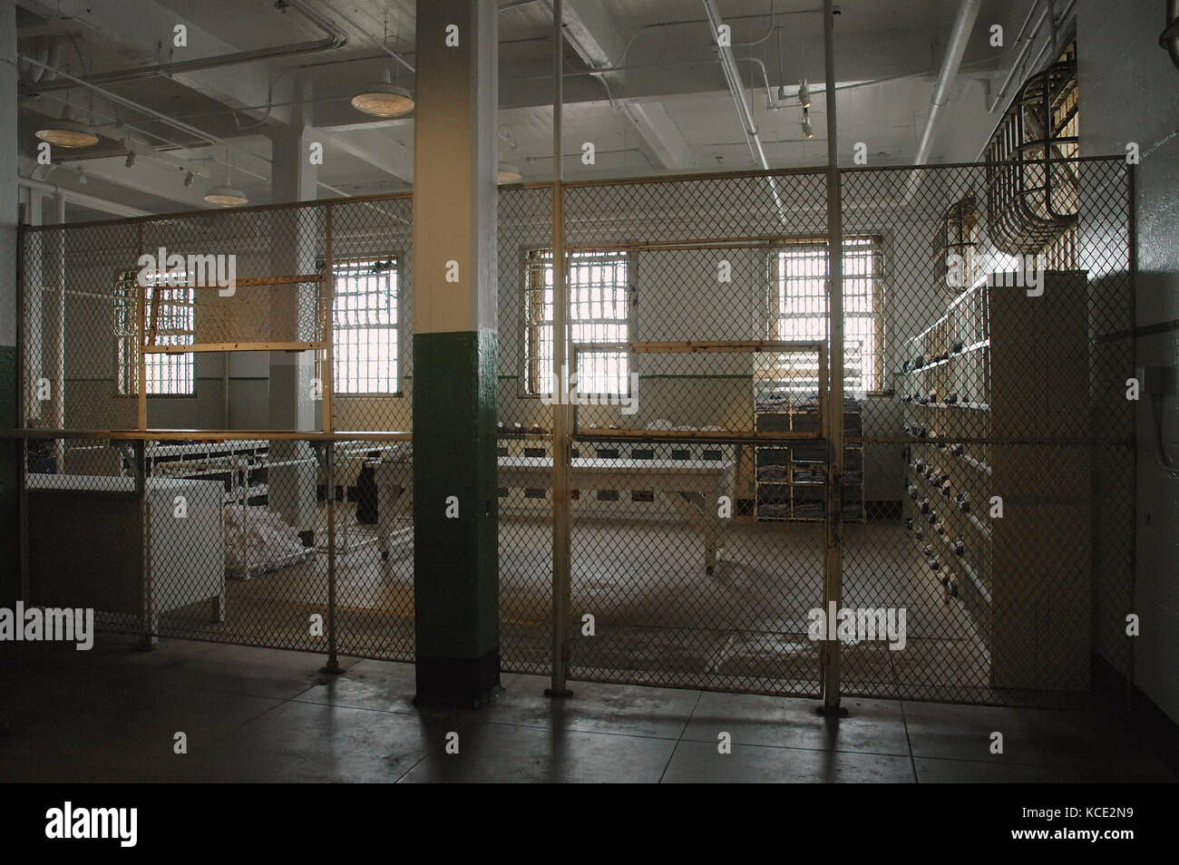 The interior of Alcatraz Federal Penitentiary, San Francisco, USA Stock ...