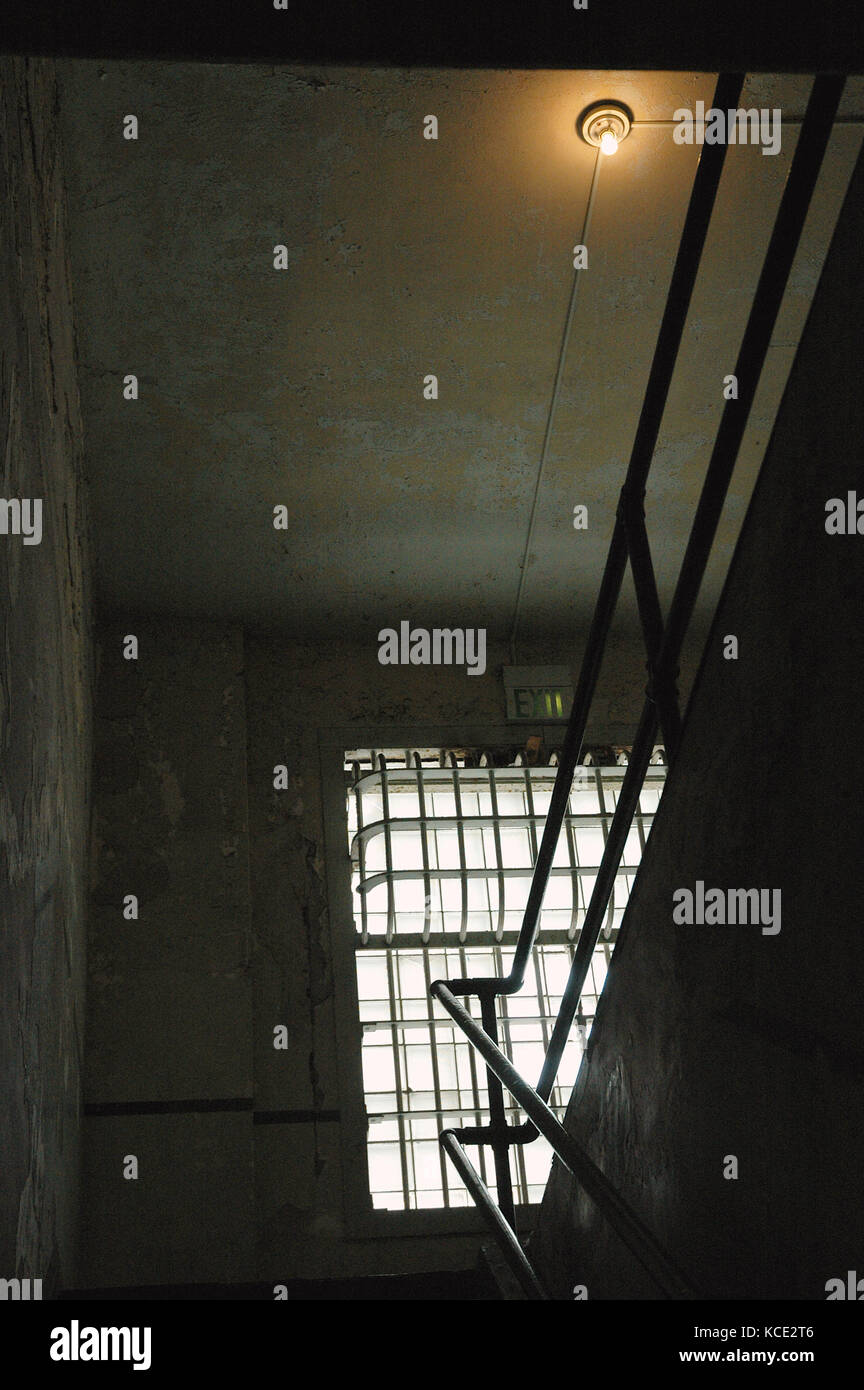 The interior of Alcatraz Federal Penitentiary, San Francisco, USA Stock ...