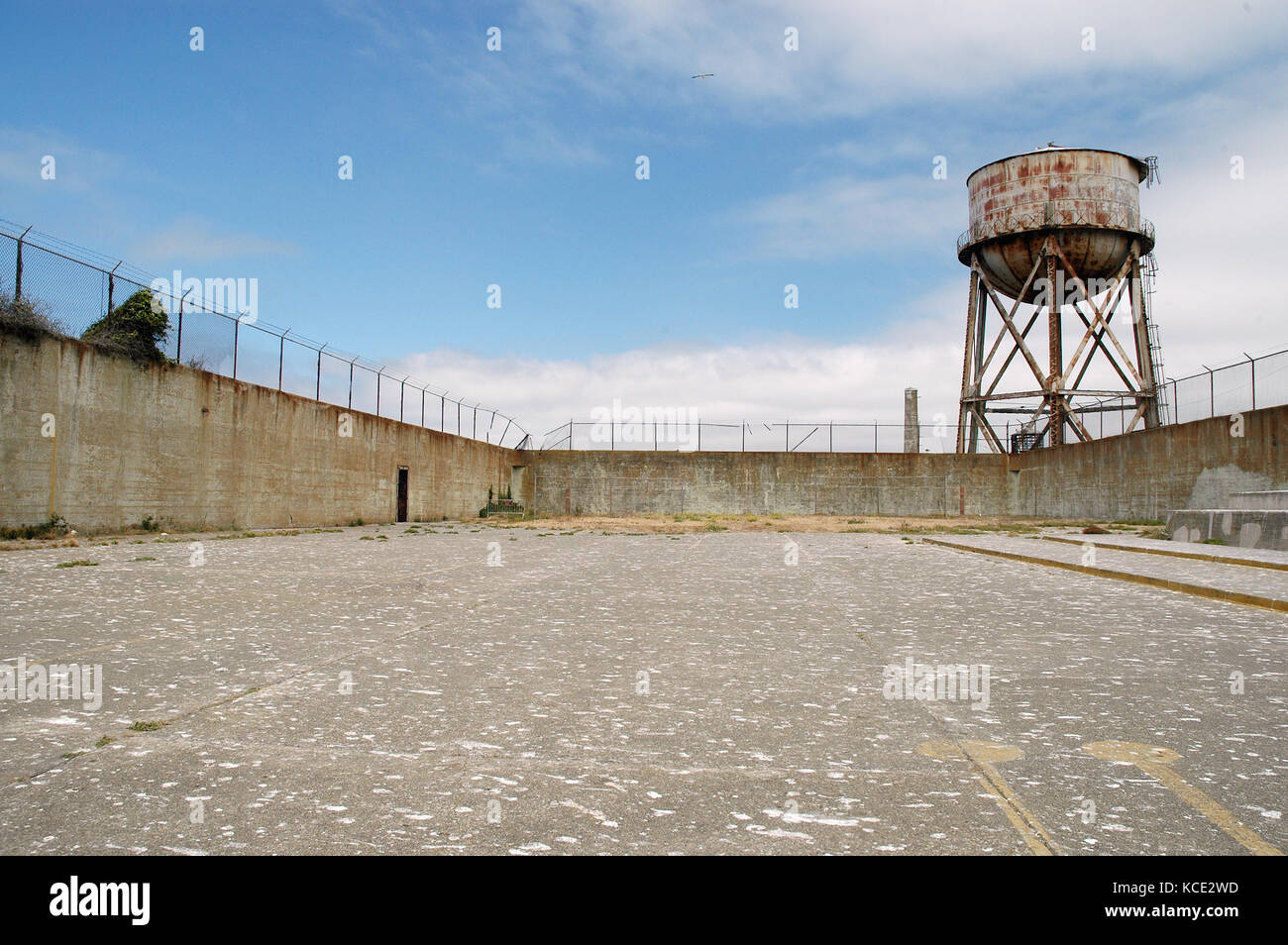 The Recreation Yard and The Water Tower at Alcatraz Federal ...