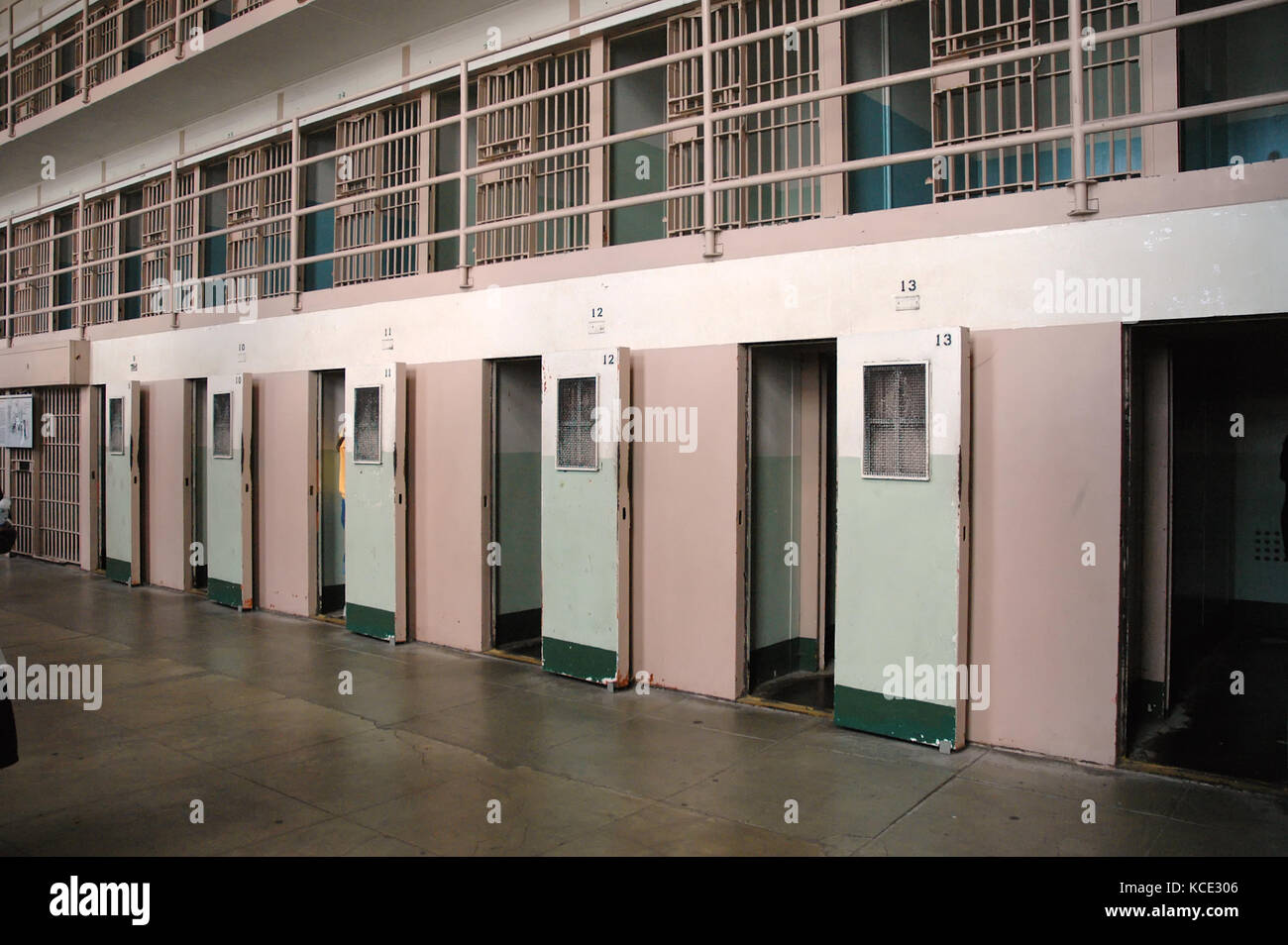 The interior of Alcatraz Federal Penitentiary, San Francisco, USA Stock ...