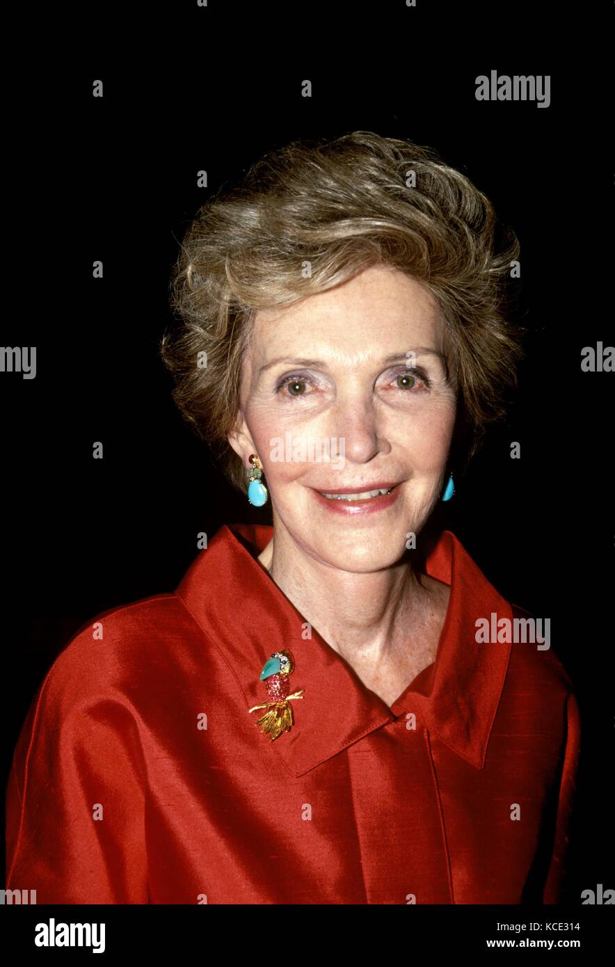 Nancy Reagan attending premiere of "The Goodbye Girl" at the Marriott ...