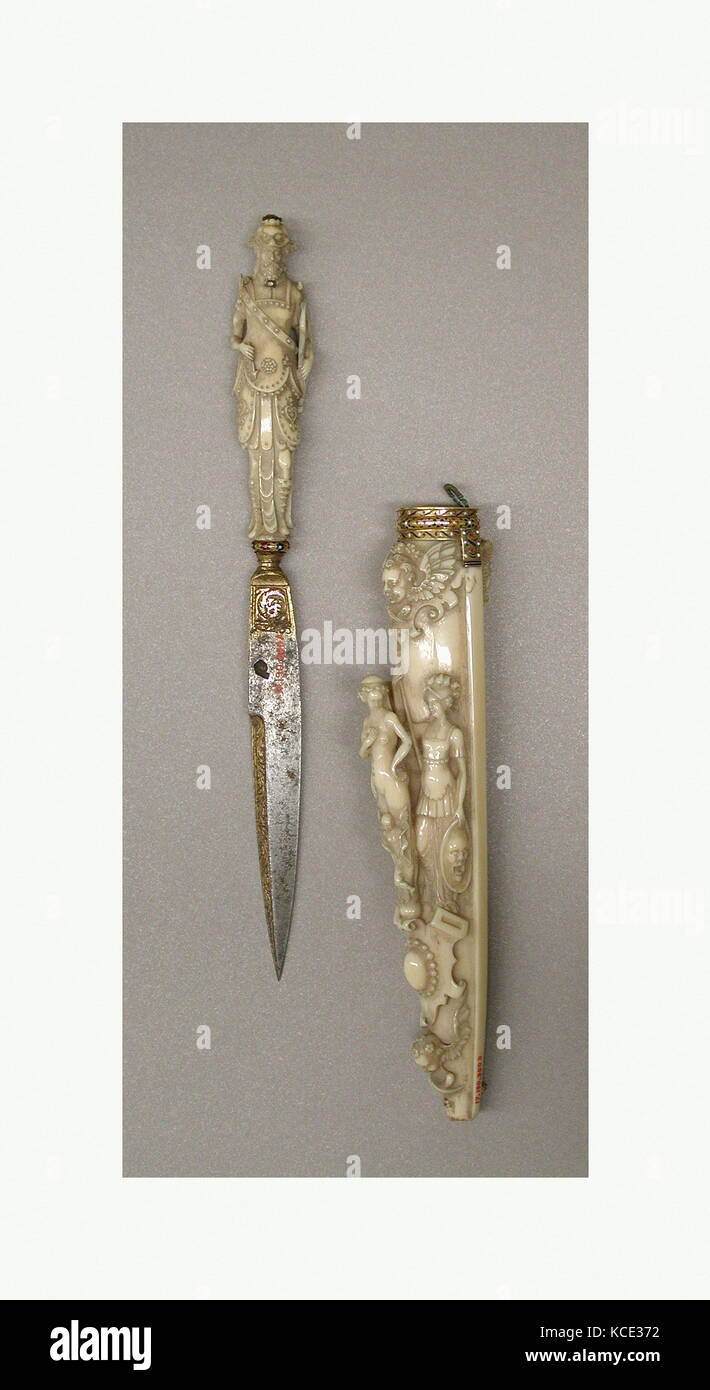 Knife with Sheath, early 19th century, Dieppe, French, Dieppe, Steel ...