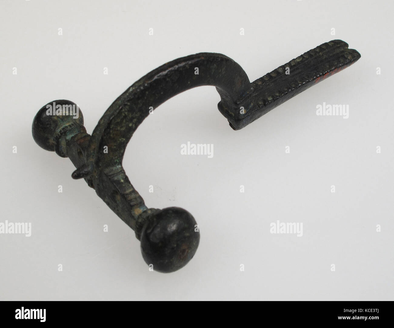 Crossbow Fibula, ca. 350–380, Late Roman, Copper alloy, Overall: 3 3/16 ...