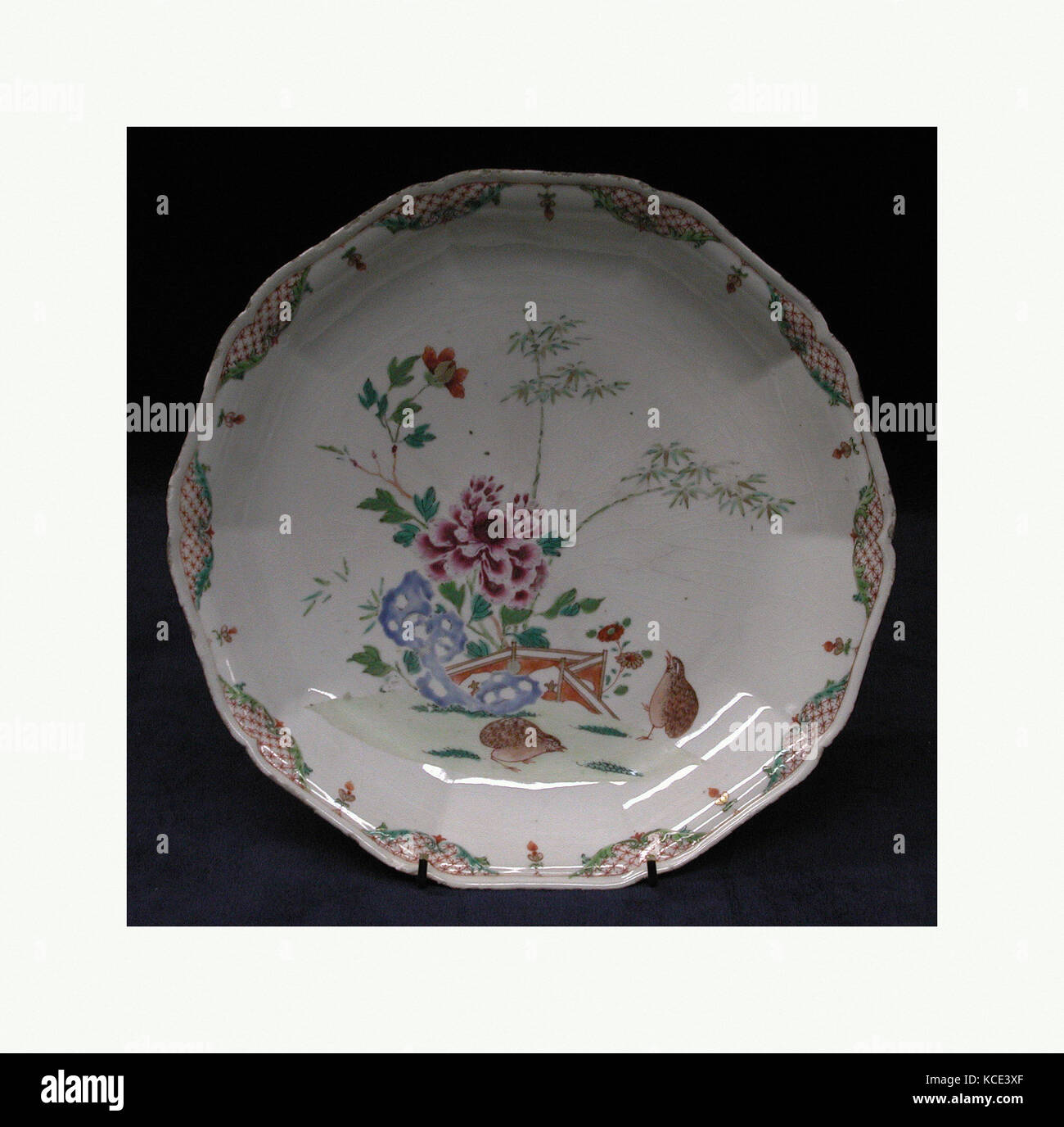 Dish, 18th century (?), possibly Chinese, Hard-paste porcelain ...