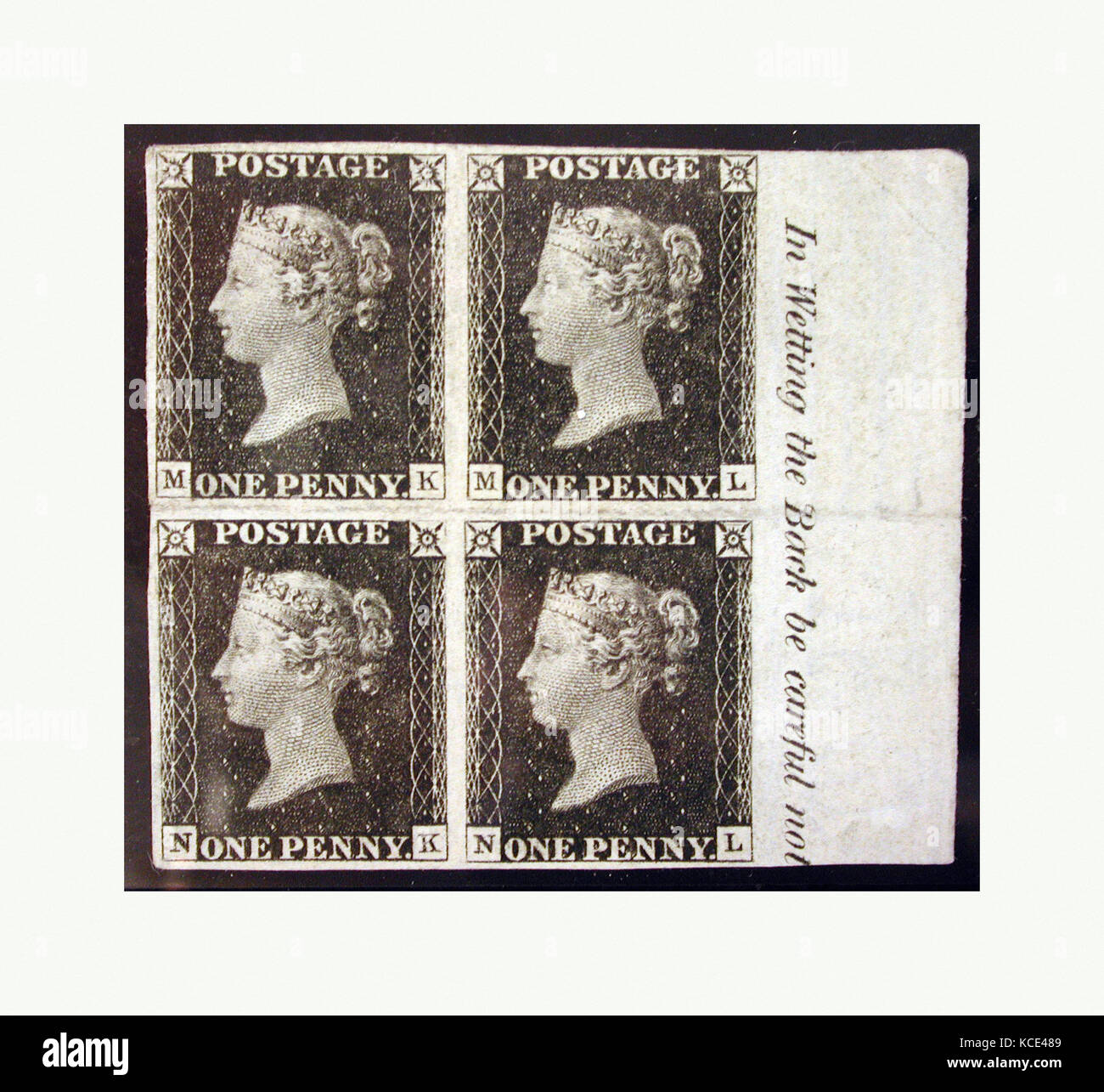 Penny black stamps 1840 hi-res stock photography and images - Alamy