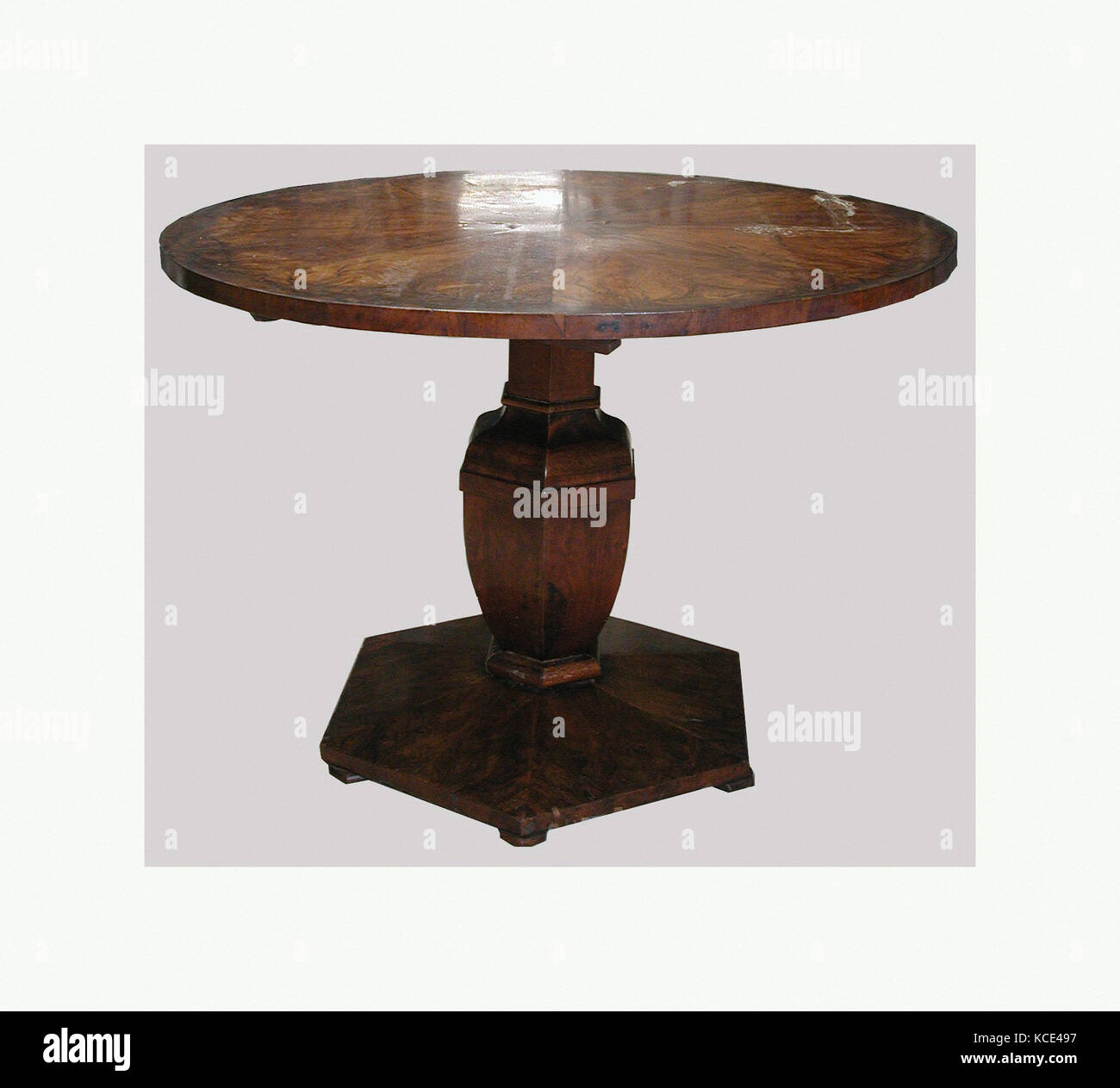 Table, ca. 1825, Austrian, Solid pine wood (top, plinth and inner ...