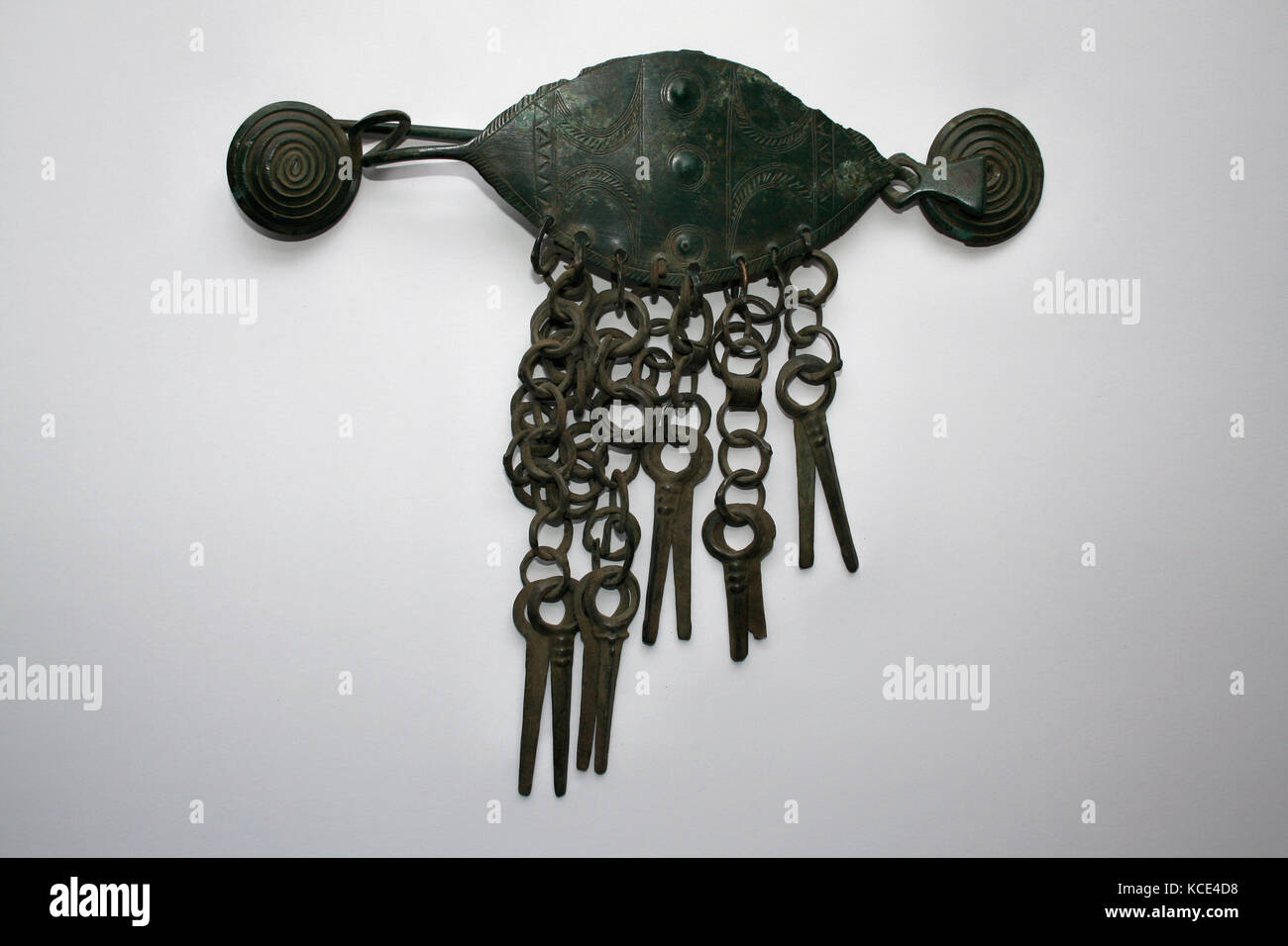 Brooch, 1000–800 B.C., European Bronze Age, Copper alloy, Overall: 8 1/ ...