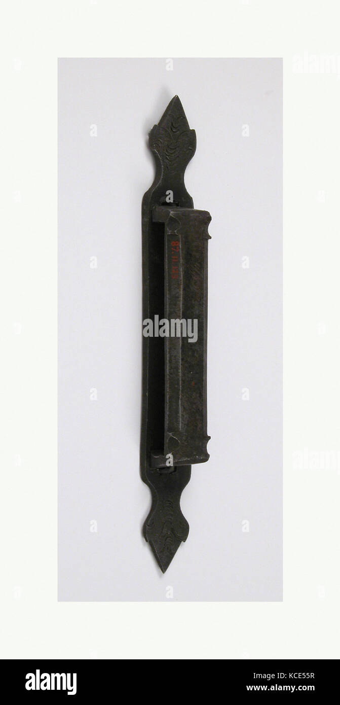 Stanchion-Plate or Staple, late 16th century, German, Iron, Overall ...