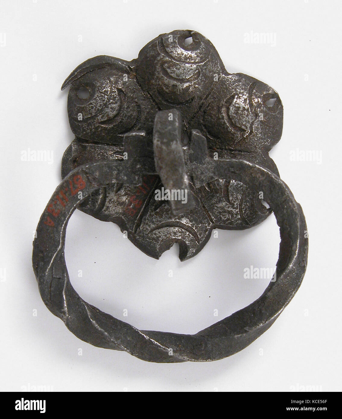 Door Handle, early 16th century, German, Iron, Overall (as if installed ...