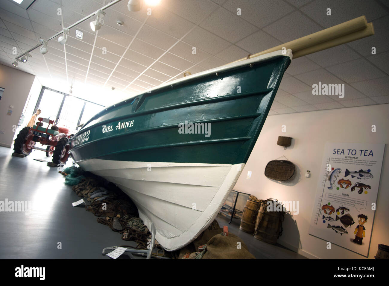 Northumbrian fishing coble the Girl Anne, Newbiggin Maritime Centre ...