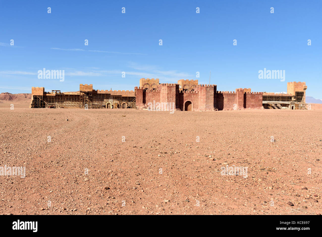 Ouarzazate, Morocco - Jan 4, 2017: Decoration in CLA Studios is film ...