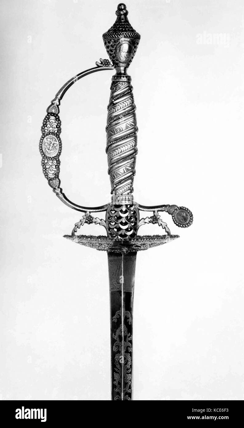 Presentation Smallsword, dated 1780, London, British, Gold, steel ...