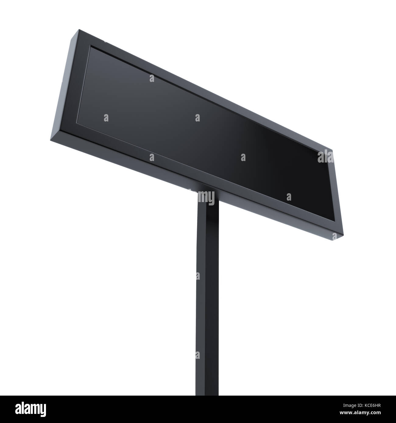 Blank signage isolated on white background Stock Photo - Alamy