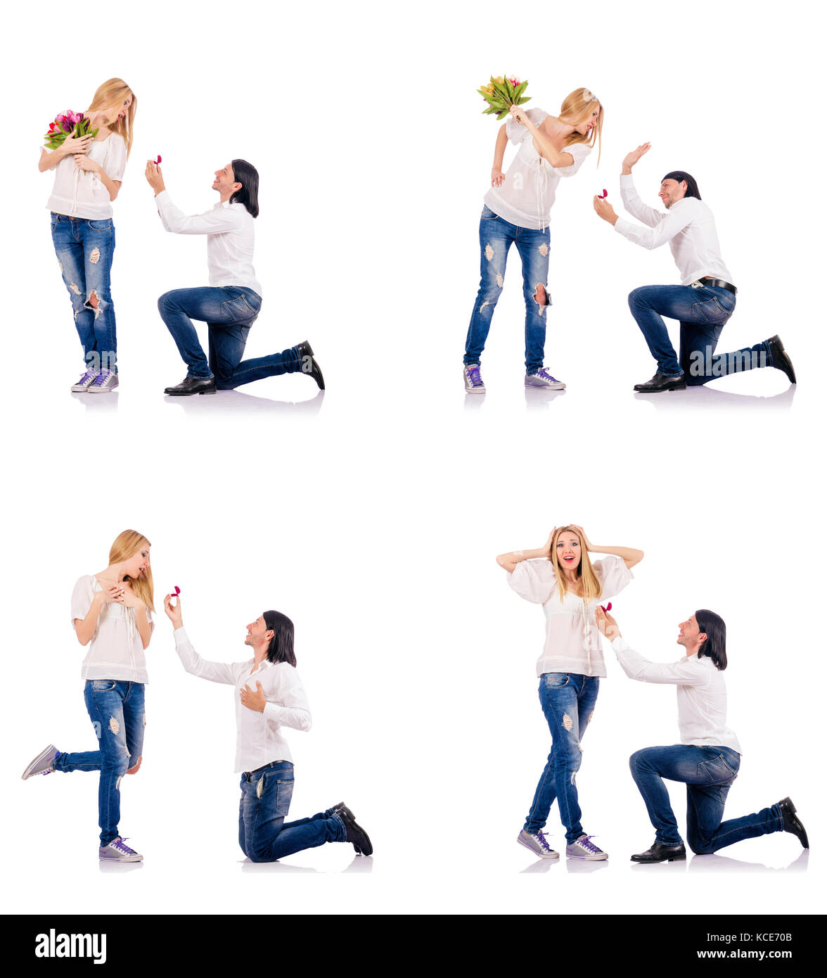 Pair of man and woman Stock Photo - Alamy