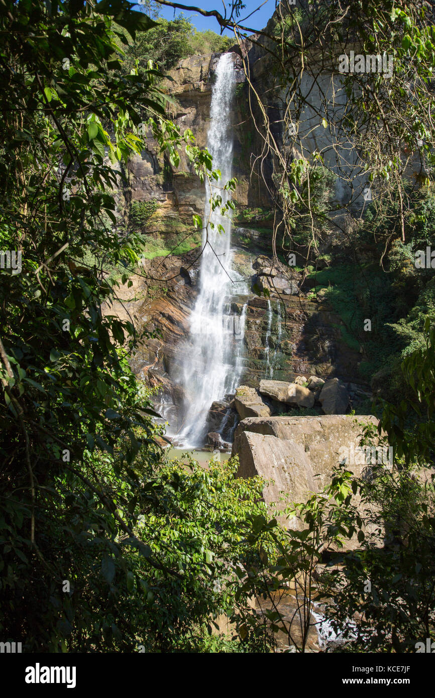Waterfalls on Ramboda Oya river, Ramboda, Nuwara Eliya, Central ...