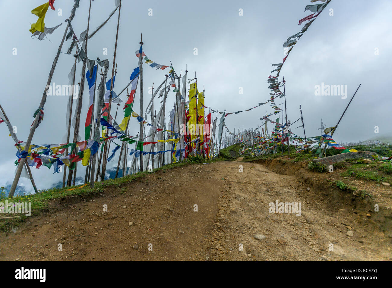 Chele La Pass in Bhutan separates Paro from the Haa valley and raches ...