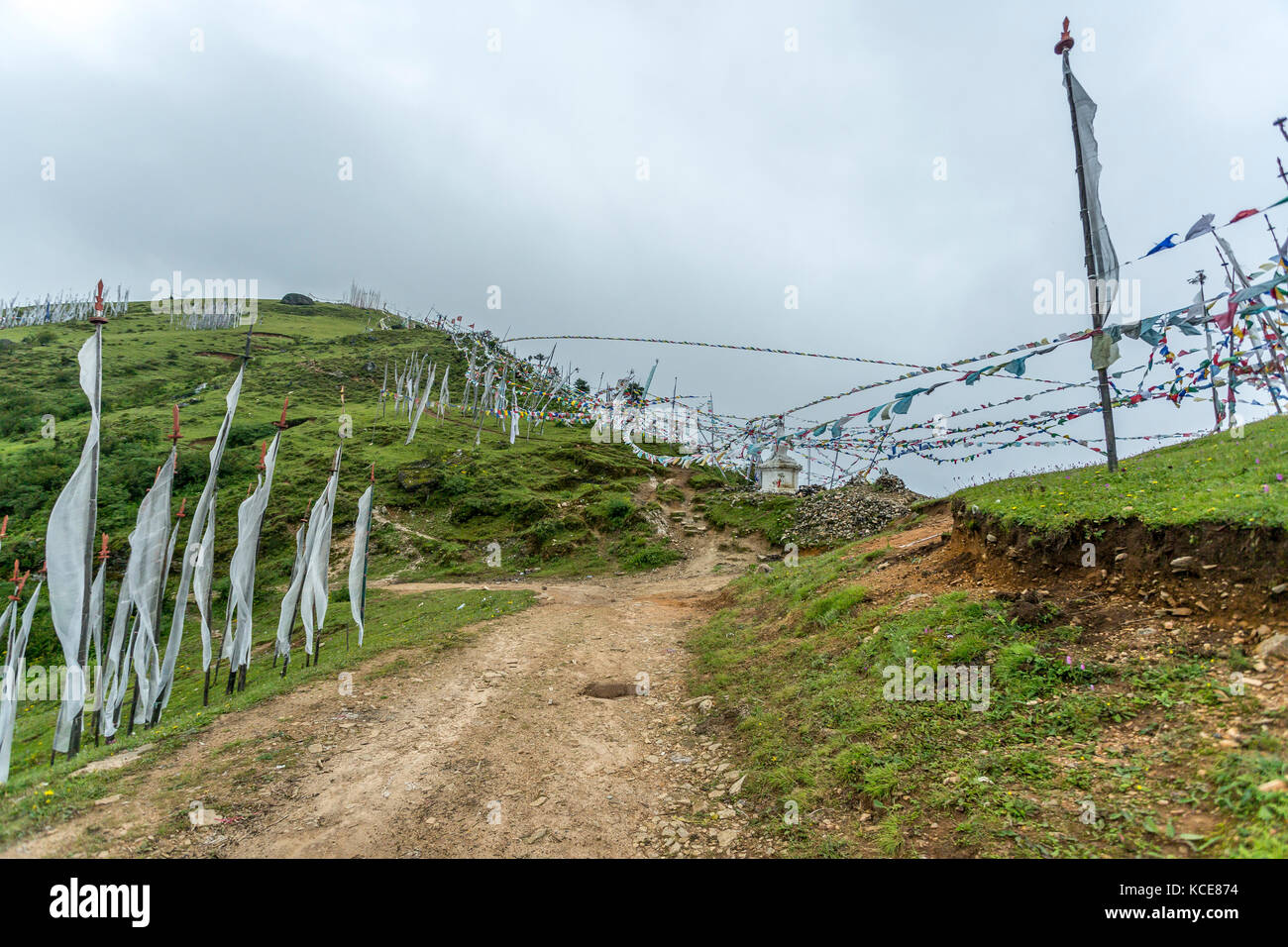 Chele La Pass in Bhutan separates Paro from the Haa valley and raches ...
