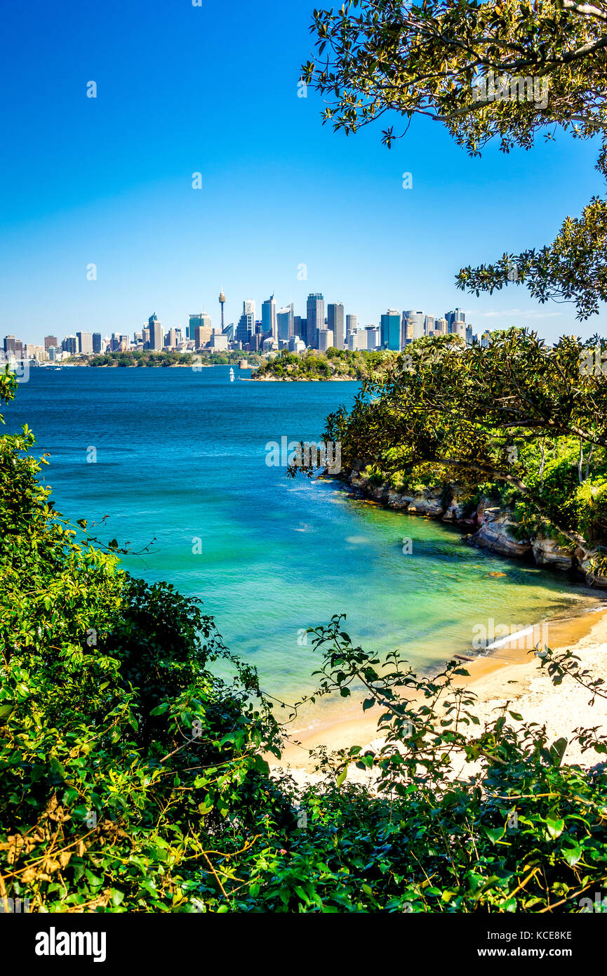 The secluded Whiting Beach in Sydney Harbour Stock Photo - Alamy