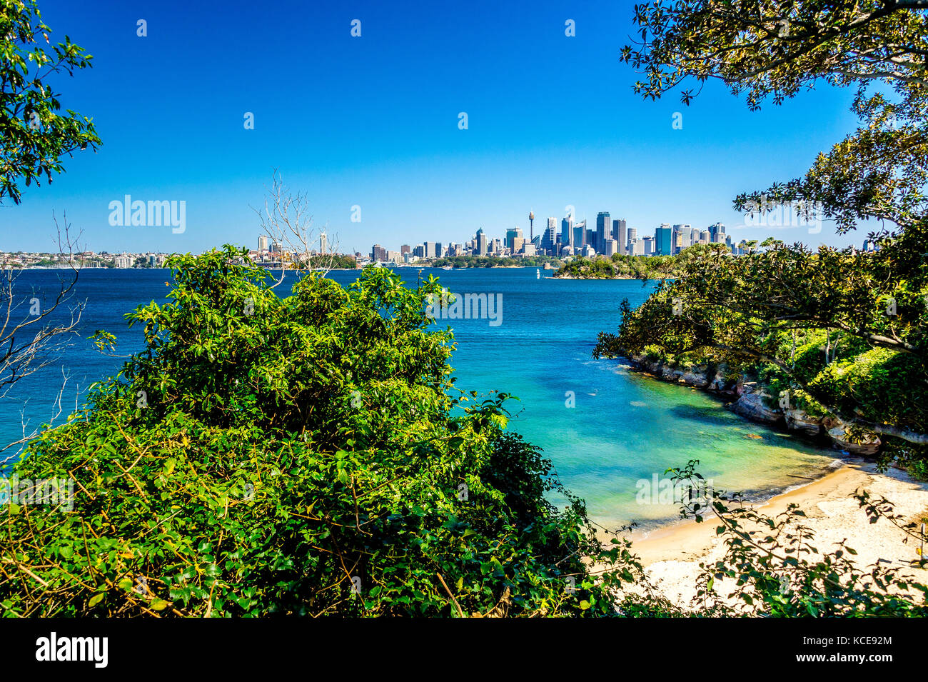 The secluded Whiting Beach in Sydney Harbour Stock Photo - Alamy