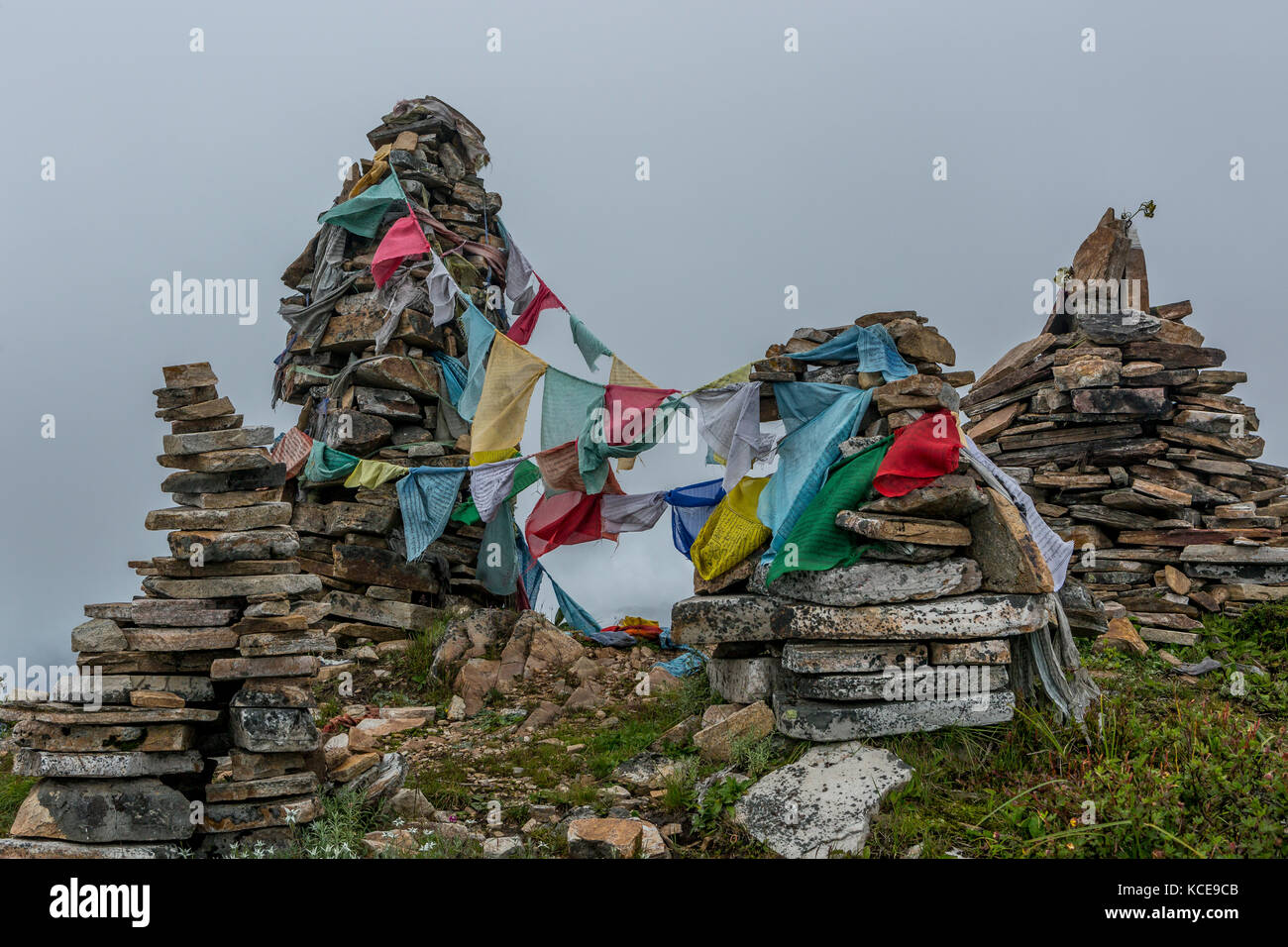 Chele La Pass, Bhutan, lies around 4,000 metres above sea level and ...