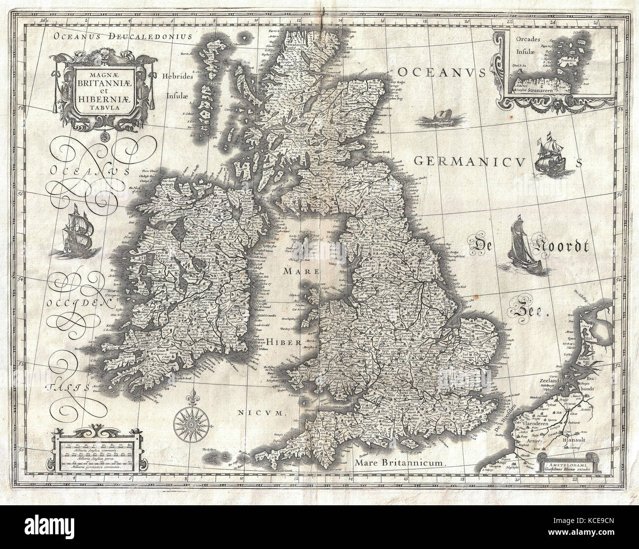 British isles map illustration hi-res stock photography and images - Alamy