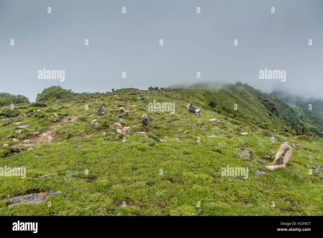 Chele La Pass, Bhutan, lies around 4,000 metres above sea level and ...