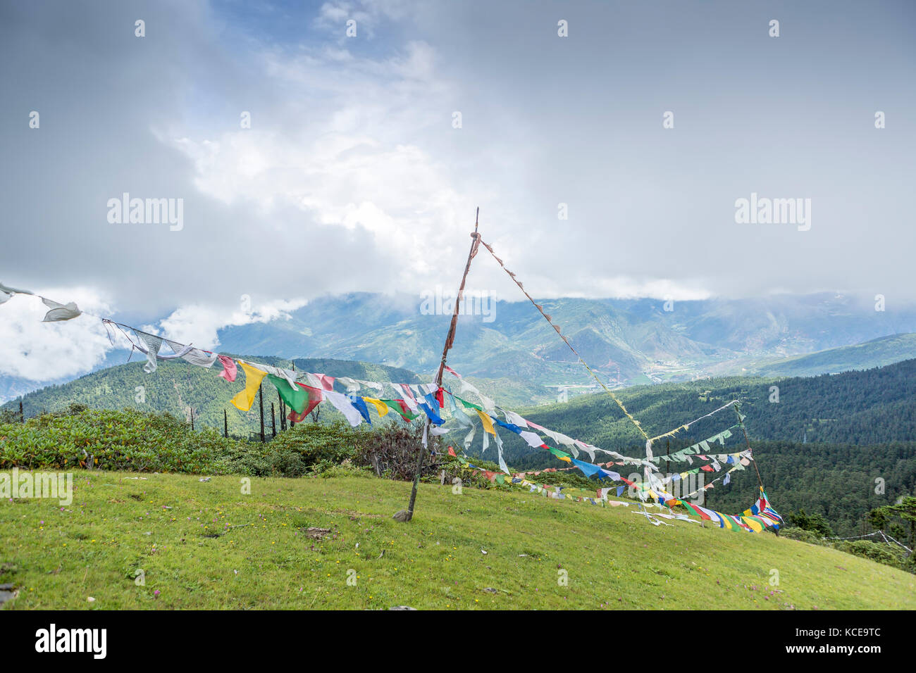 Chele La Pass in Bhutan separates Paro from the Haa valley and raches ...