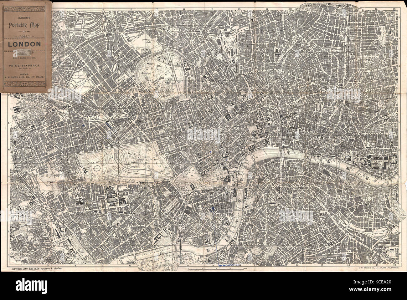 Old map of london hi-res stock photography and images - Alamy