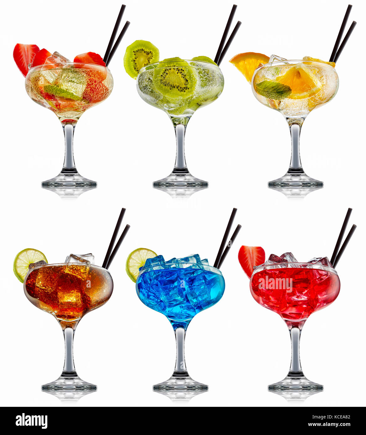 alcohol cocktail set Stock Photo - Alamy
