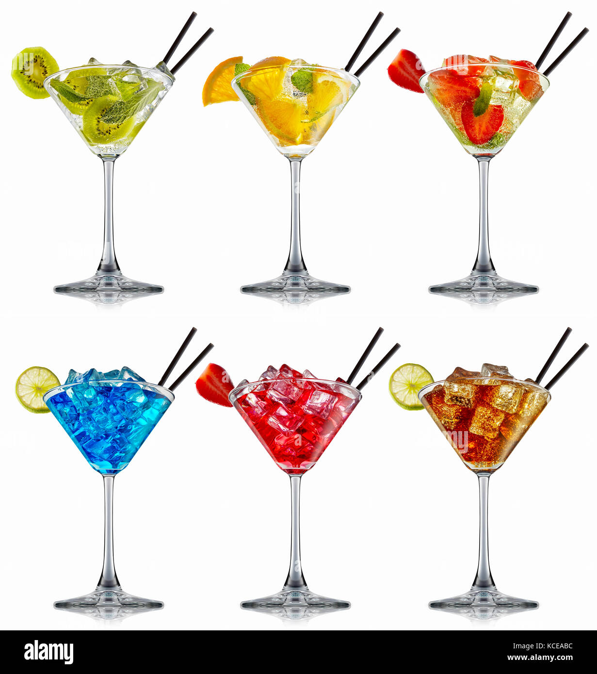 alcohol cocktail set Stock Photo - Alamy