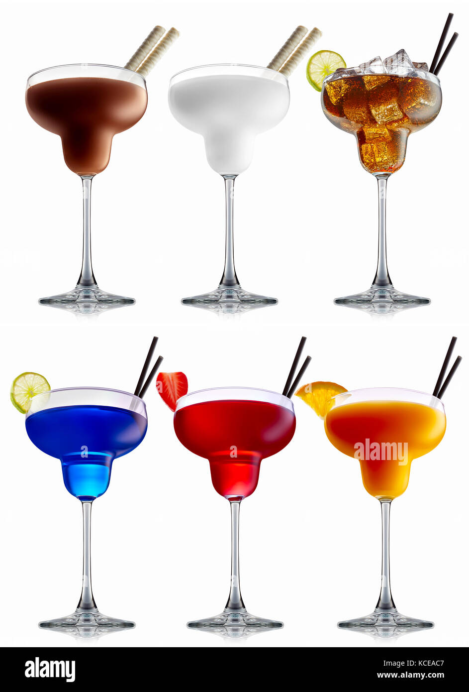 alcohol cocktail set Stock Photo - Alamy