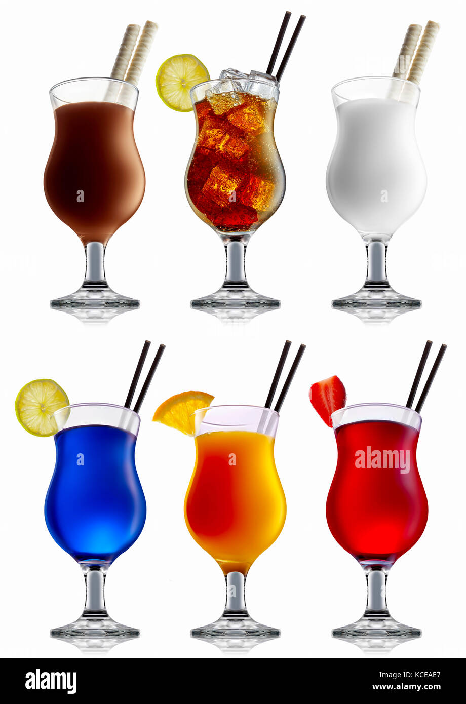 alcohol cocktail set Stock Photo - Alamy