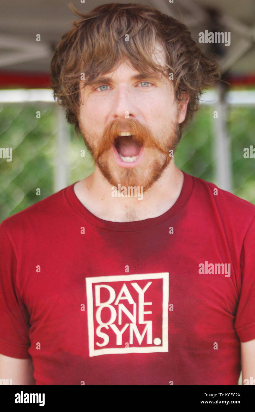 Nick Beard of Circa Survive backstage at the 2007 Vans Warped Tour at ...